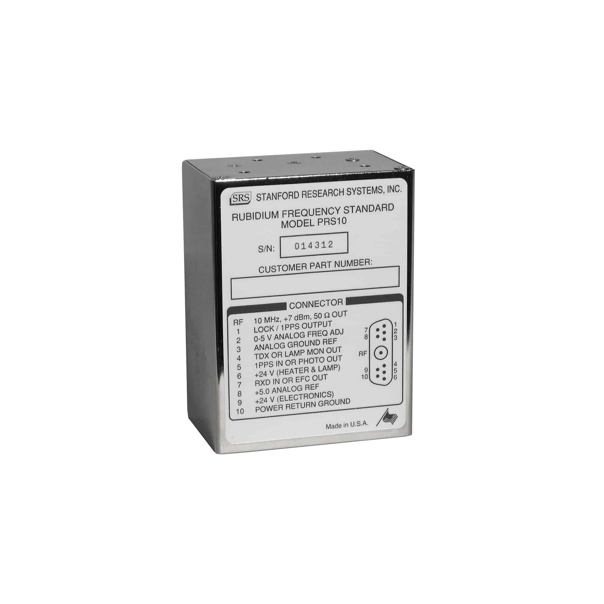 PRS10 Rubidium Oszillator | SRS | SI Scientific Instruments
